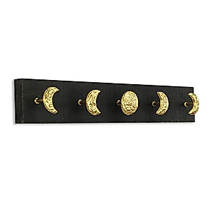 Cheung's Kalends Black Moon Phase 5 Hook Coat Hanger, Large (5771GD-L)
