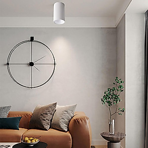 IOEDHW Nordic Cylinder Surface Mounted Spotlight Anti-Glare Ceiling Lamps Household Decoration LED Ceiling Spot Lamps Indoor Aluminum Downlight Energy Saving High Brightness Ceiling Down Lighting