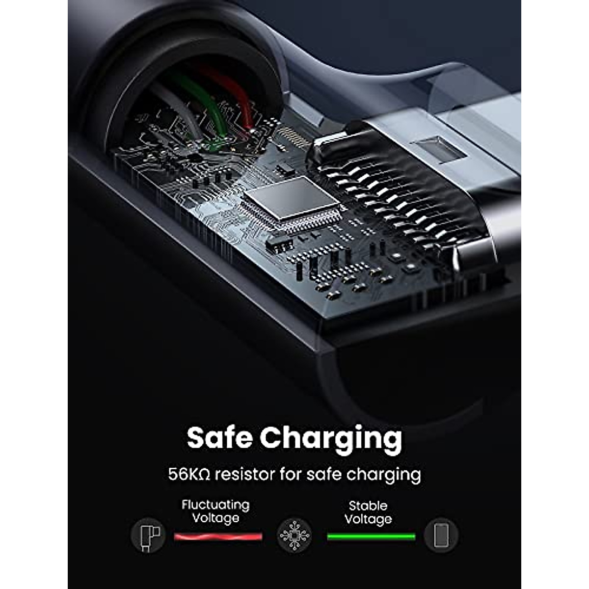 UGREEN USB C Charging Cable, 2-Pack Right Angle 3A Fast Charge QC3.0 USB A to USB C Cable, Nylon Braided Cord Compatible with Galaxy S10/S10+, iPad Mini 6, Pixel 7, Switch, etc. 6.6FT