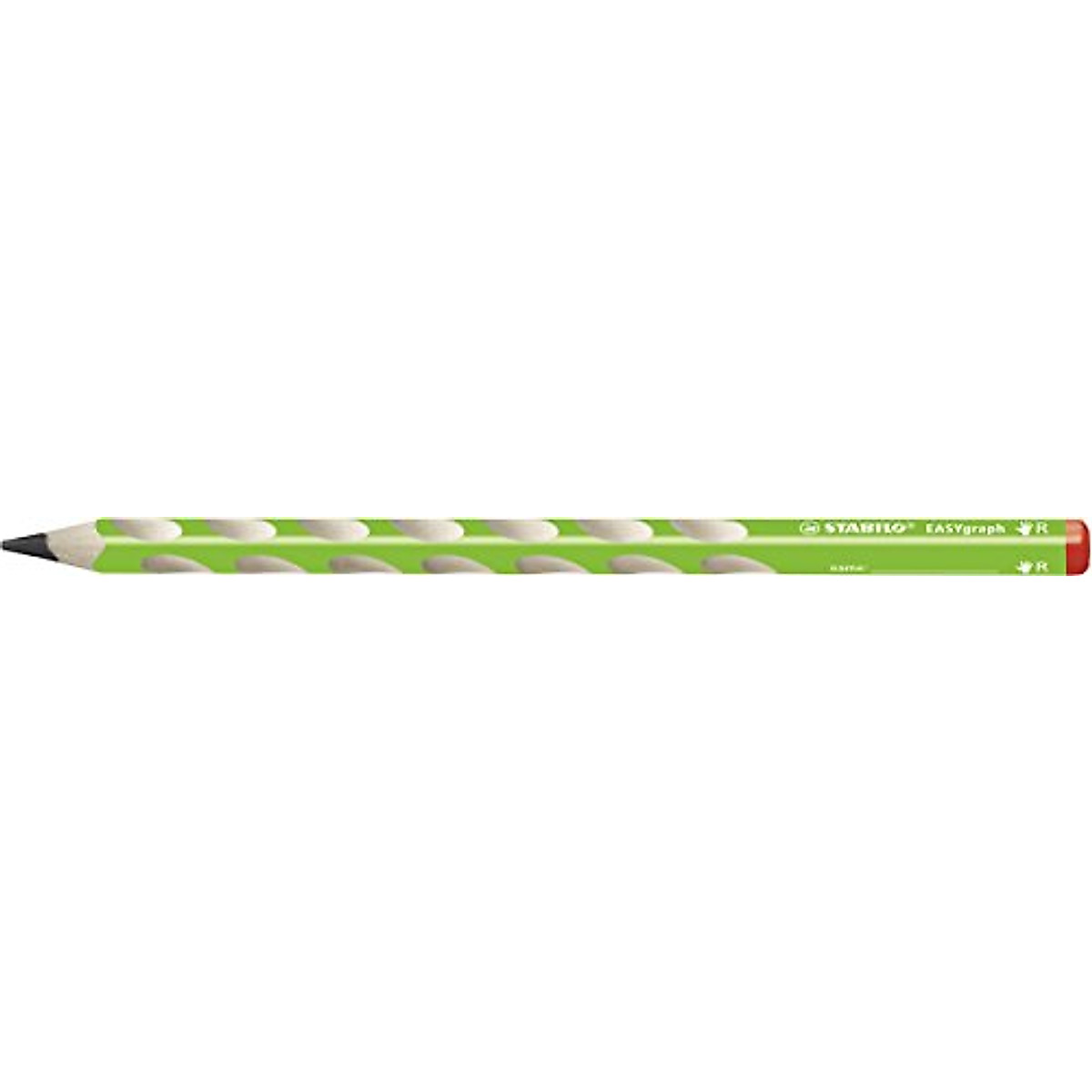 STABILO Handwriting Pencil EASYgraph - Right-Handed - Green - Pack of 12 - HB