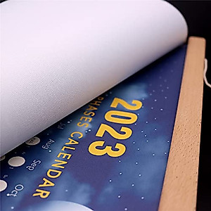 2024 May- 2025 April Moon Phase Calendar Print Poster Vertical Canvas Material Lunar Cycle Chart Ready to Hang with Frame Space Wall Art Decor (16 X 24 Inch)