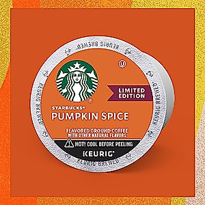 Starbucks K-Cup Coffee Pods—Pumpkin Spice Flavored Coffee—100% Arabica—Naturally Flavored—1 box (32 pods)
