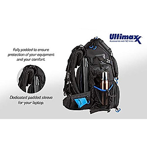 Ultimaxx Extra Large Camera DSLR/SLR Backpack for Nikon, Canon, Sony, Panasonic, Pentax, Olympus, and Fuji Cameras—an Outdoor Hiking/Travelling Backpack with 15.6 Laptop Compartment