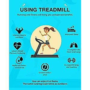 OVICX Q2S Folding Portable Treadmill Compact Walking Running Machine for Home Gym Workout Electric Foldable Treadmills with LED Display Phone Holder for Small Spaces 3.0HP Weight Capacity 300 lbs