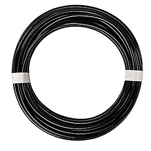 Quickun Pneumatic Tubing 5/32" Tube OD PU Polyurethane Tube Air Hose Line for Air Compressor Fitting or Fluid Transfer (Black 32.8ft)