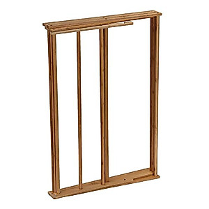 Cortesi Home Eli Natural Bamboo Clothing Drying Rack, 28.5" W x 14.5" L x 43" H