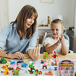 Ixiaoyoo Polymer Clay 88 Colors, Modeling Clay for Kids DIY Starter Kits, Oven Bake Model Clay, Non-Toxic, Non-Sticky, Ideal Clay Kits for Children and Artists (88 Colors)