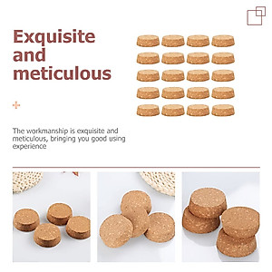 Housoutil 25Pcs Wine Bottle Cork Stoppers Sealing Covers Soft Wood Corks Large Wooden Tapered Cork Plugs Replacement for Wine Beer Bottle Crafts （ 5.3cm*4.7cm*1.7cm）