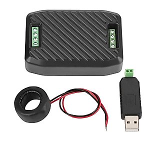 AC Current Voltage Power Energy Frequency Power Factor Communication Module Meter 100A Ammeter Voltmeter Multimeter Voltage Current Power Factor Frequency Energy Tester Meter PZEM-016 PEACEFAIR