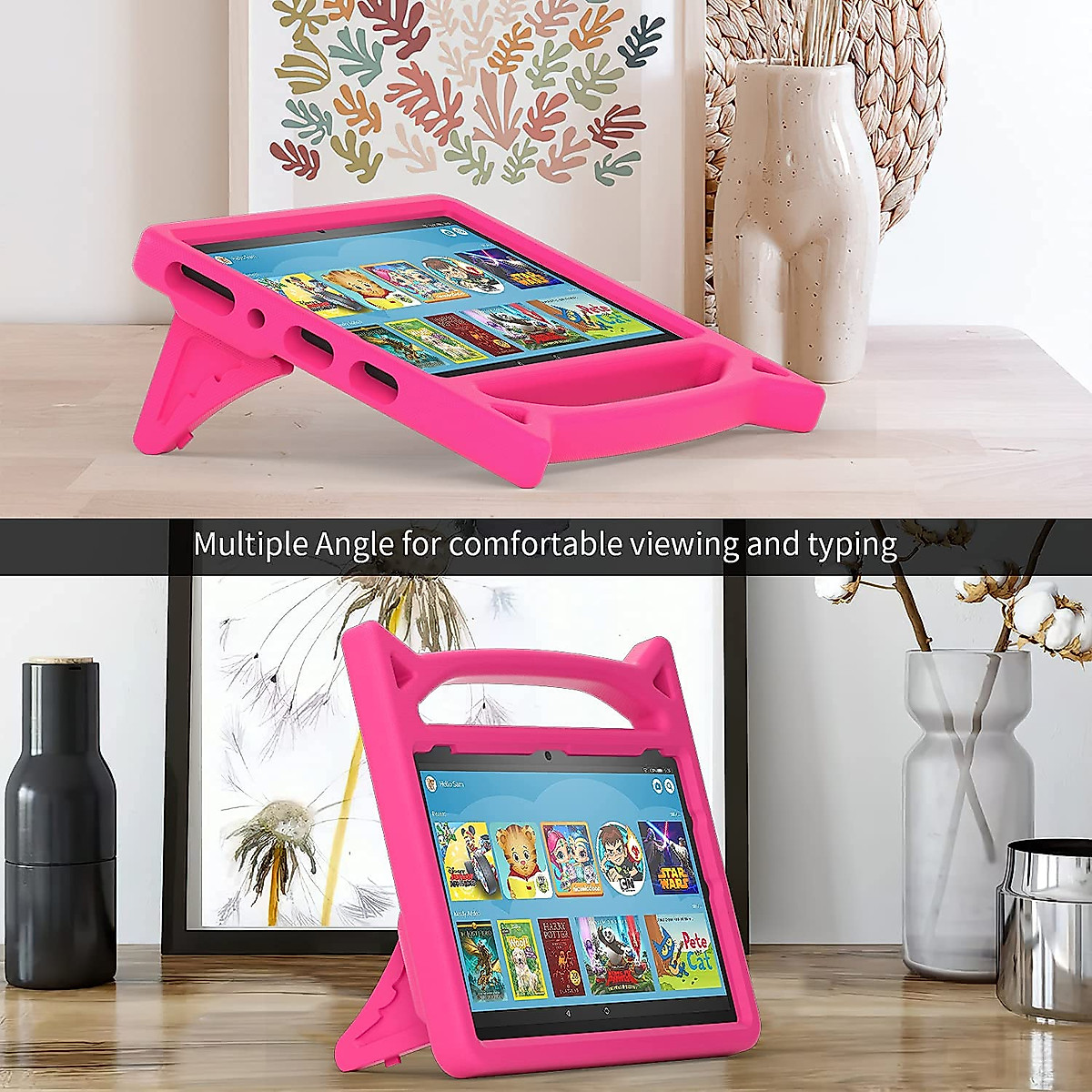 Fire HD 10 Tablet Case for Kids, Ubearkk Shock Proof Lightweight Kid-Proof Cover with Kickstand for Kindle Fire 10 Cover Amazon Fire HD 10&10 Plus 10.1" Tablet (13th/11th Generation,2023/2021 Release)