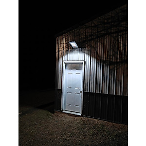 Commercial Heavy Duty LED Solar Street Light, Dusk to Dawn, 6000K, LED Motion Sensor Light for Yard, 10W