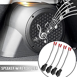 X AUTOHAUX 4pcs 72-6512 Car Speaker Connector Harness Adapter for Chrysler 300 2007-2016 for Chrysler Sebring 1995-2006