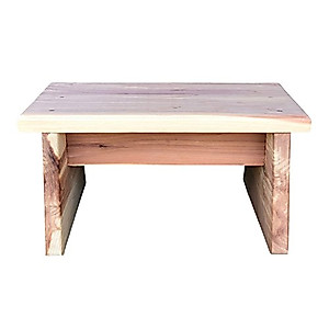 Vundahboah Amish Goods Cedar One Step Stool (Straight Leg Style)