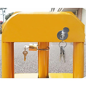 OUSIKA Parking Post, Parking Barrier, for Parking Lot Parking Blocker, Parking Space Lock,Parking Space Lock, Parking Pile Parking Space Lock Parking