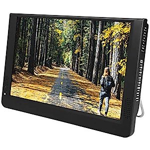 Portable Car Tv with Hdmi,12In 1080P Atsc Digital Tv,1280x800 1500Mah Mini Tv Supports Av in/Out, Sd/Mmc Card, USB Port, Vga, Hdmi, Headset Plug for Home Or Camping Car with 12V Car Charger.