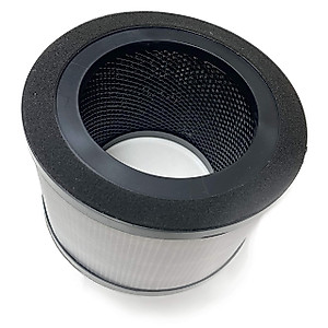 Nispira 3-in-1 True HEPA Carbon Filter Replacement, Compatible with Levoit Vista 200 Air Purifier Vista 200-RF. 4 Packs