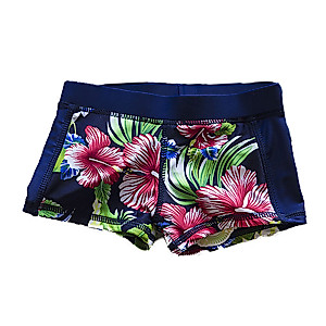 Baby Girls Kids Toddler Two Piece Round-Neck Rash Guard UV Sun Protection Swimsuit (2-3 Years, Navy)