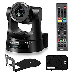 FoMaKo NDI Camera AI Auto Tracking 20x Optical Zoom HDMI NDI PTZ Camera for Church Worship Education Events,PoE 1080P 60FPS (KN20A Pro) (NDI 6 & NDI HX3 Certified)
