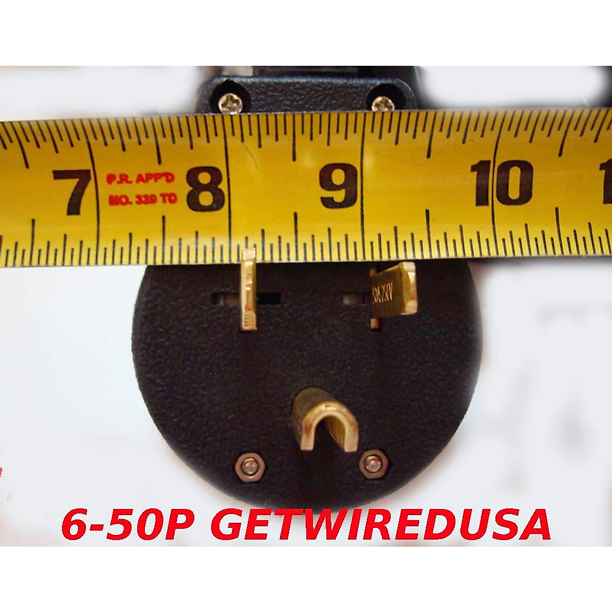 50-Foot Real Copper Wire Extension Cord, Welder 6-50P to 6-50R, Oil Resistance 10/3 10AWG Lead, Heavy Duty, NEMA 220/250V. Miller Lincoln Hobart Plasma Cutter Mig Tig 6-50-50-FT American Made