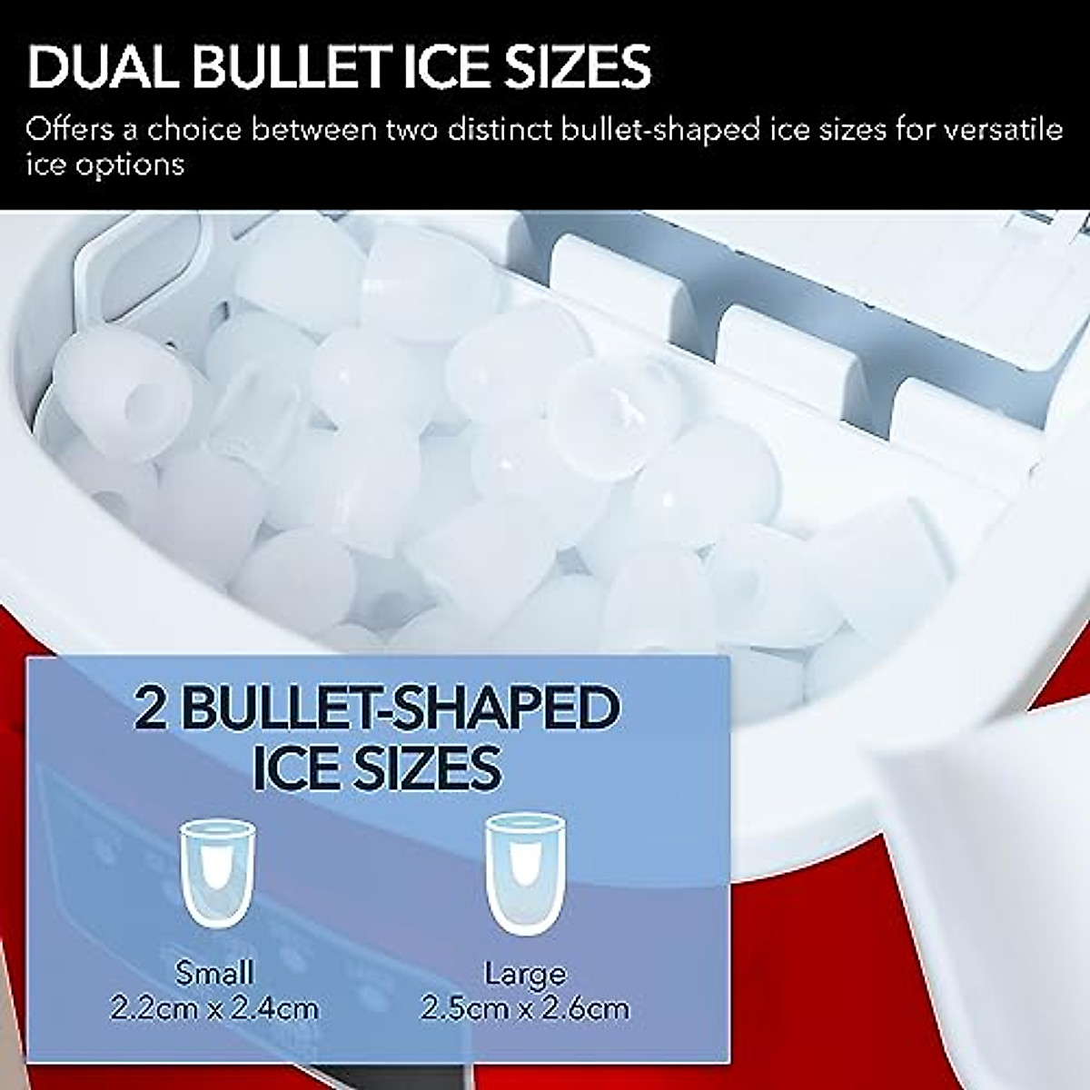 Whynter IMC-270MR Compact Portable 27 lb capacity-Red Ice Makers, One Size