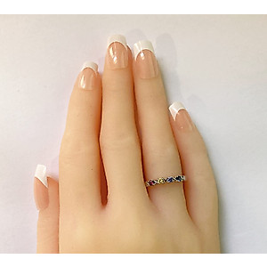 Family XO Mothers Ring 3 4 or 5 Birthstones 10k White or Yellow Gold