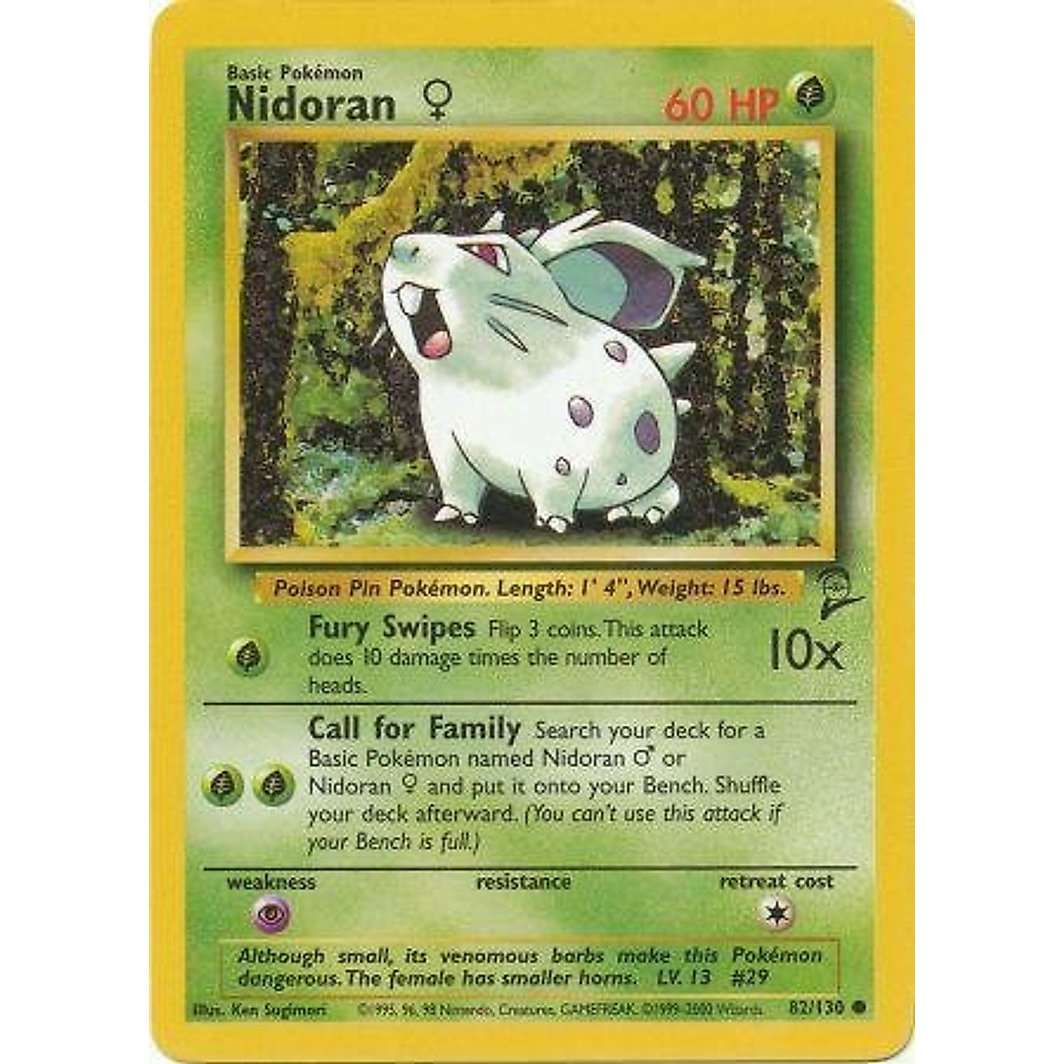 Pokemon - Nidoran♂ (83) - Base Set 2