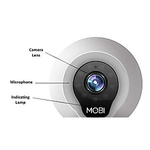 MobiCam WiFi Wireless Baby Camera Monitor, Hd Surveillance Video, Two-Way Talk, Night Vision Motion, Remote Surveillance Cam System and Smart Home Starter Kit