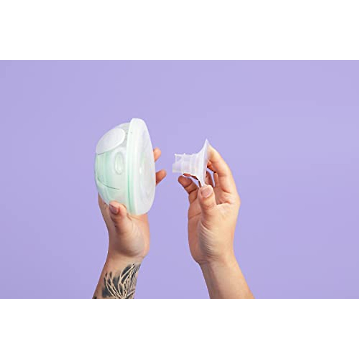 Pumping Pretty Pump Flange Inserts, Compatible with Wearable Breast Pumps, Fits Into 24/25mm Flanges, Breast Pump Accessories, Flange Inserts Suitable for Flat and Elastic Nipples, 2-Pc Set, 19mm