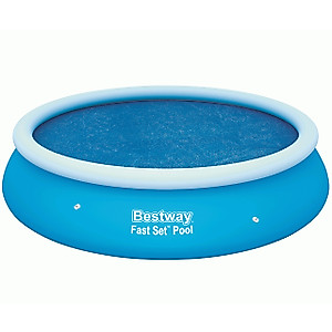 Bestway 58061 Flowclear 10'/3.05m Solar Cover Pool Accessories, 10-Feet by 30-inch, Blue