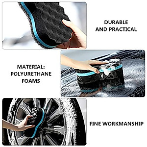 FAVOMOTO 1 pc Kitchen Car Wash Brush Home Multi Auto Scratch Pad - Tool Vehicle Sponges Honeycomb for Non- Scrubber Sponge Functional Large Window Cleaning Non-Scratch Handy Shaped