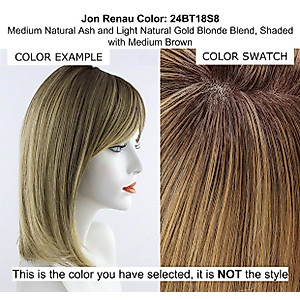 Bundle - 4 items: Ignite Wig by Jon Renau, Christy's Wigs Q & A Booklet, BeautiMark Synthetic Shampoo & Wide Tooth Comb - Color: 24BT18S8