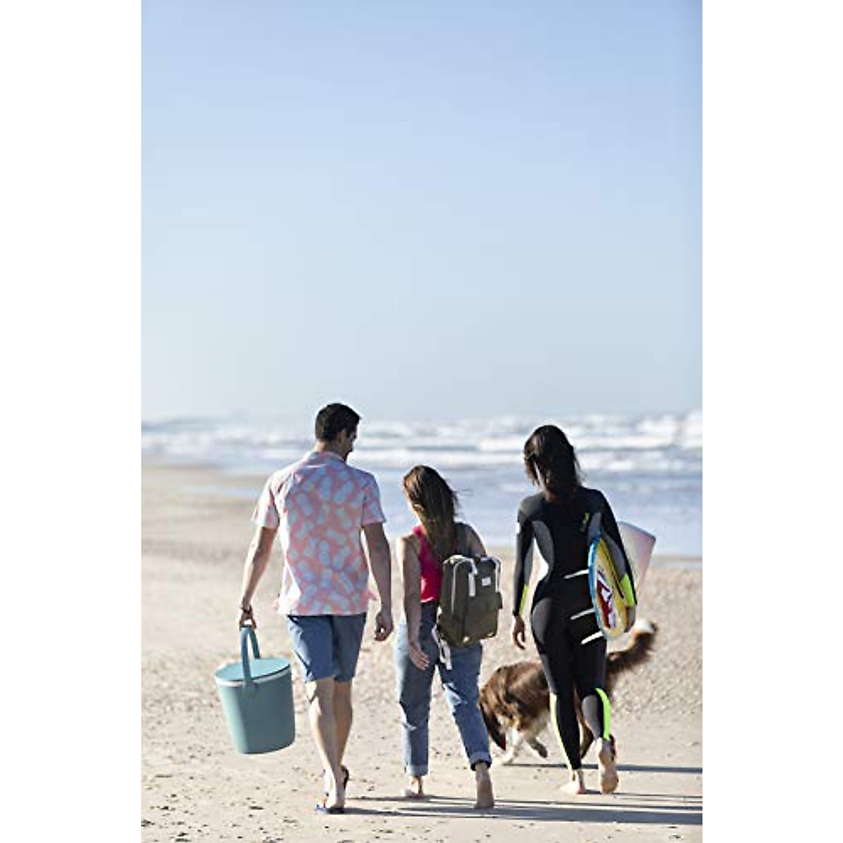 Keter Go Bar 4.2 Gallon Beer and Wine Cooler with Handle and Pop Up Outdoor Table - Perfect for Your Patio, Picnic, and Beach Accessories, Teal