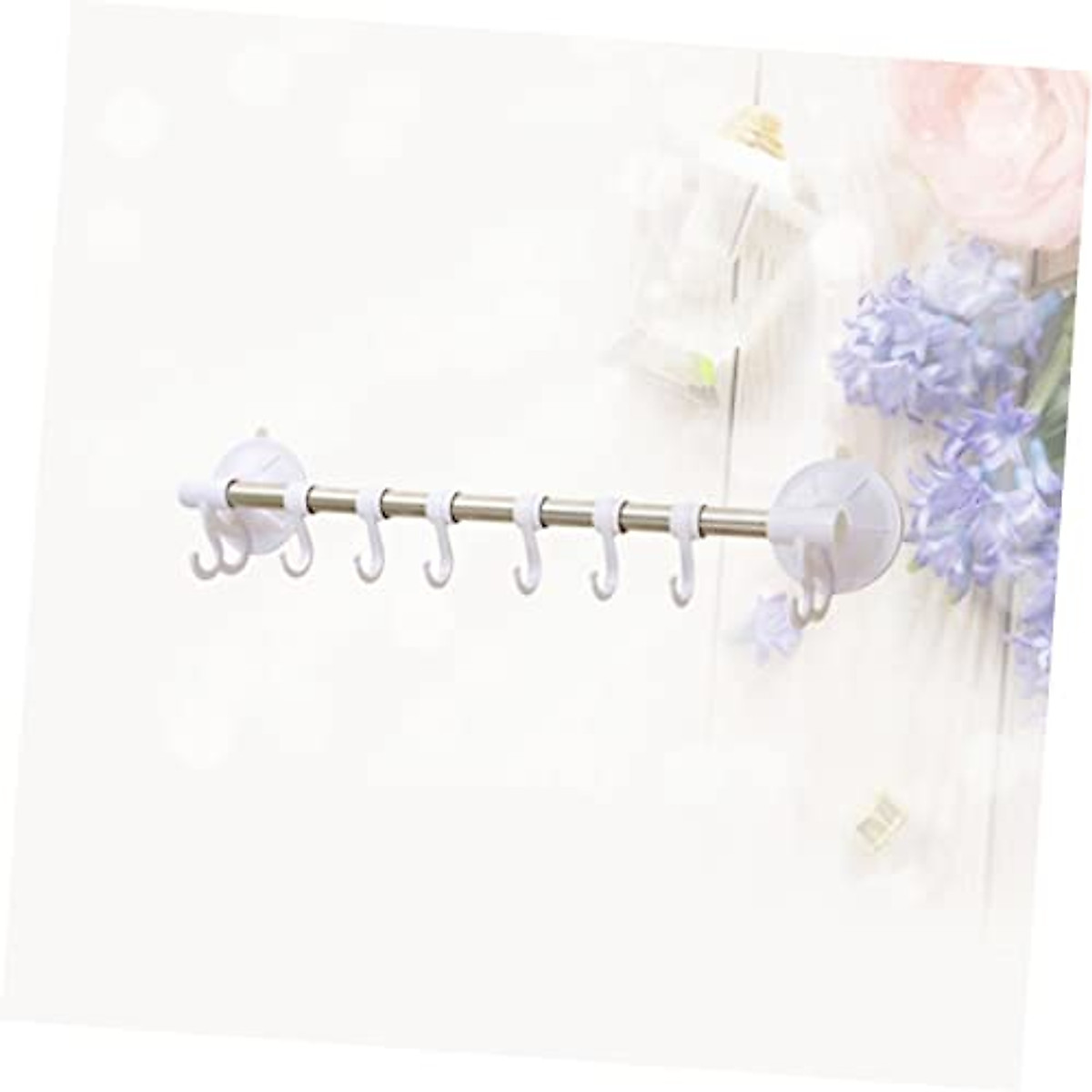 Hanging Rack 1PC Towel Rack Hand Towel Ring Towel Holder Bathroom Towel bar Towel Hanging Hook Hanging Rack Wall Towel Shelf Towel Hanger No Punching Cup White Towel Holder