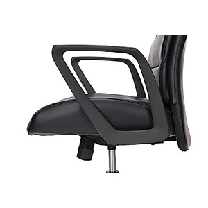 HON Basyx Bolster Commercial-Grade Executive Chair, Office, Black Bonded Leather