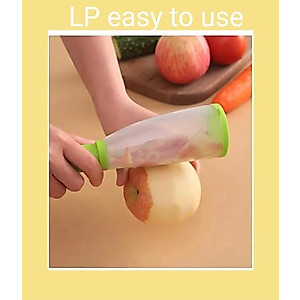 Vegetable Peeler with Container to Store Peel, Multi-functional Potato Orange Apple Peeler for Kitchen