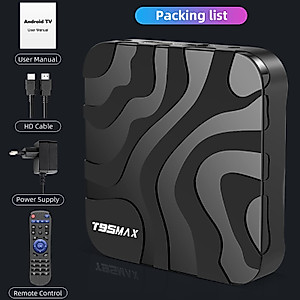 Android 12.0 TV Box, Android Box with H618 Quadcore 4GB RAM 32GB ROM Supporting 2.4G/5.0G Dual WiFi BT 4.0 6K Utral HD 3D H.265 TV Box