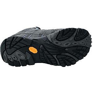 Merrell Women's Moab 2 Mid Waterproof Hiking Boot, Granite, 10 M US