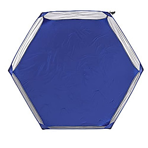 Petpost Small Animal Play Pen - Chinchillas, Gerbils, Rabbits, Guinea Pigs and Hedgehog Transparent Cage - Open Top Pet Holder - Large 43in. Wide x 15in. Tall