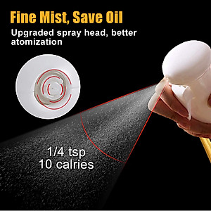 Olive Oil Sprayer for Cooking, 180ml Oil Spray Bottle Mister - Food Grade Oil Vinegar Spritzer Sprayer Dispenser Bottles Gadgets for Cooking, Kitchen, Air Fryer, Salad, Baking, Grilling, Frying (6 oz)