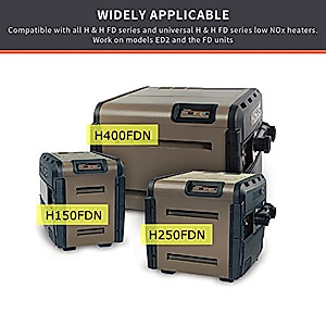 Toolhome Pool Heater Keypad Membrane Replacement, Pool Heating Control Panel Replace for Hayward Universal H-Series, Fits H100ID1 H150 H150FDN, etc, Black