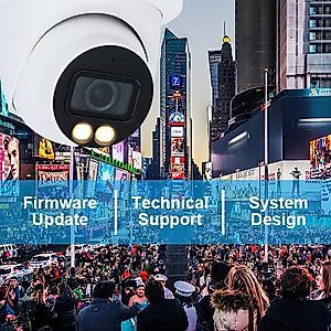 EmpireTech 4MP 1/1.8" CMOS Full Color Starlight IVS WDR AI IP Camera with 2 LEDs Fixed Lens,SMD 3.0, Face Detection,AcuPick, Video MetaData, Built-in Mic, Outdoor IP67,IPC-T549M-ALED-S3 2.8MM