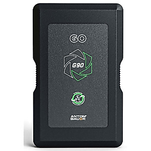 Anton Bauer GO 90 Gold-Mount, 98Wh Battery, Professional Camera Rig for Batteries, Camera Accessory, Camera Mount, Lithium Battery Pack, Battery Replacement, Quick Release Battery