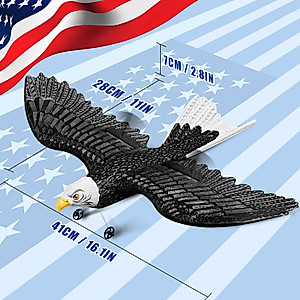HAWK'S WORK RC Eagle, 2 CH RC Plane Ready to Fly, 2.4GHz Remote Control Airplane, Easy to Fly RC Glider for Kids & Beginners