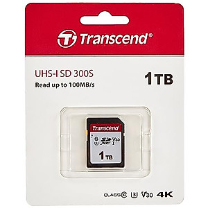 Transcend TS1TSDC300S 1TB SDXC UHS-I U3 V30 Memory Card