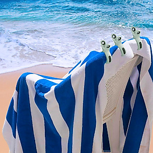 Extra Large Beach Towel Clips 8 Pack,4.17 Inch Towel Clips for Beach Chairs Cruise Heavy Duty, Heavy Duty Clothes pins Beach Cruise Essentials Must Haves (Pink+Green)