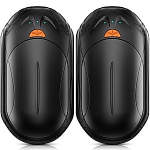 AI Rechargeable Hand Warmers - 2 Pack, 20Hrs Heating Electric Pocket Warmer, Portable Size for Christmas, Camping, Hunting