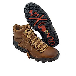 Labo Pro Reactive Men's Water resistant Hiking Boot, Genuine Leather 5120LP-BROWN-9.5