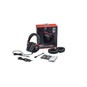 ASUS ROG Delta S Core Wired Gaming Headset (Lightweight 270g, 7.1 Surround Sound, 50mm Drivers, Discord Certified Mic, 3.5mm,for PC, Switch, PS4, PS5, Xbox, and Mobile Devices)- Black