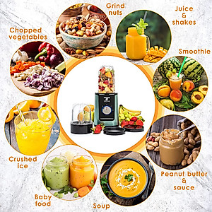 Moss & Stone 2 in 1 Personal Blender with Additional Blender Cups, Amazing Bullet Blenders For Making Smoothie, Mini Blender, Silver & Black Juice Blender & Smoothie Maker