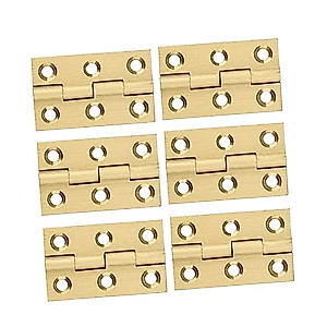 Housoutil 12 PCS Heavy Duty Hinges Door Hinges Spring Hinge Cabinet Hinges Brass Hinges Bearing Cabinet Hinge Hinges for Door Interior Hinges Wooden Box Silent Door Jewelry Box Copper Door